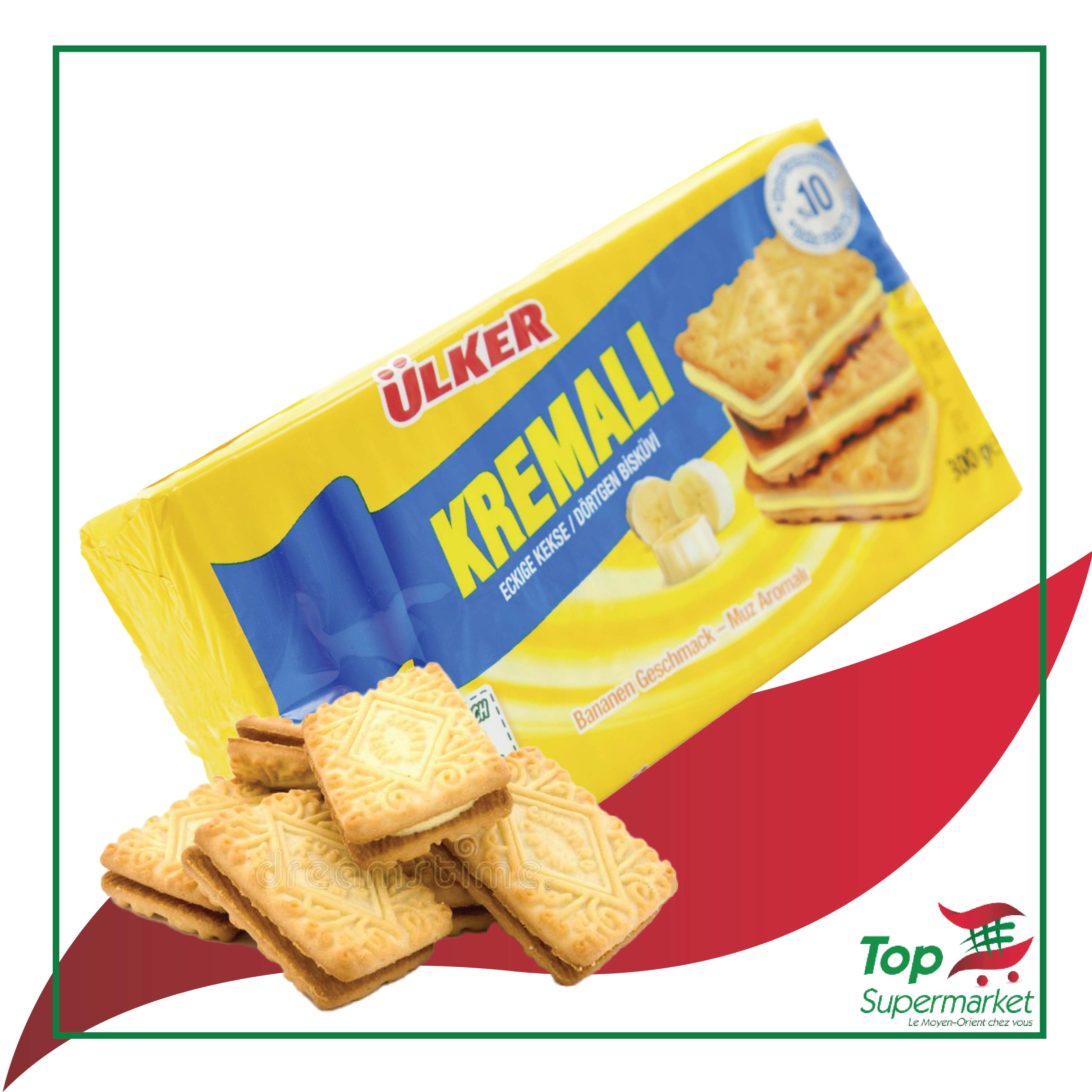 TOP SUPERMARKET ::.. - Ulker biscuits Kremali banane 300gr