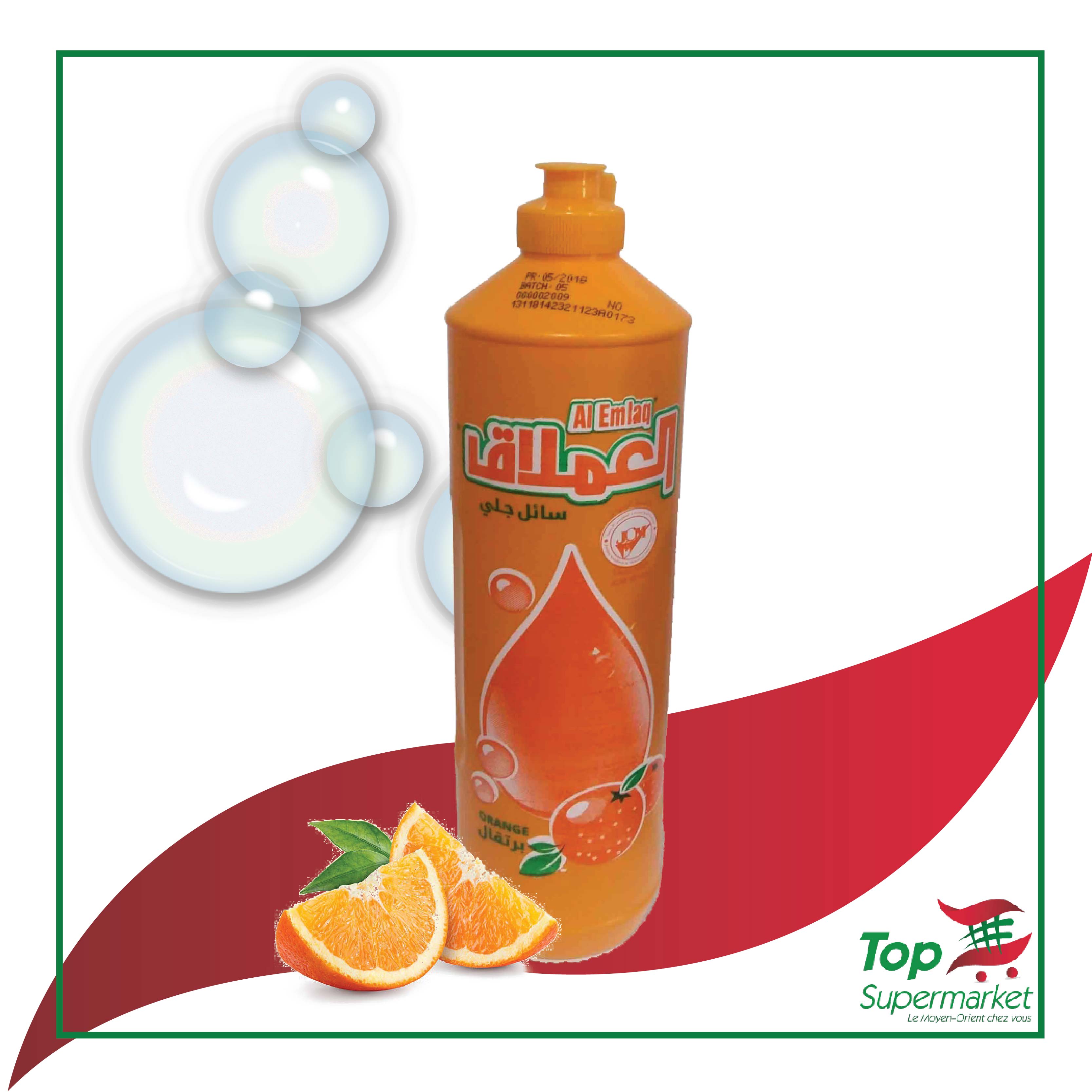 TOP SUPERMARKET ::.. - AlEmlaq liquide de vaisselle senteur orange 900ml