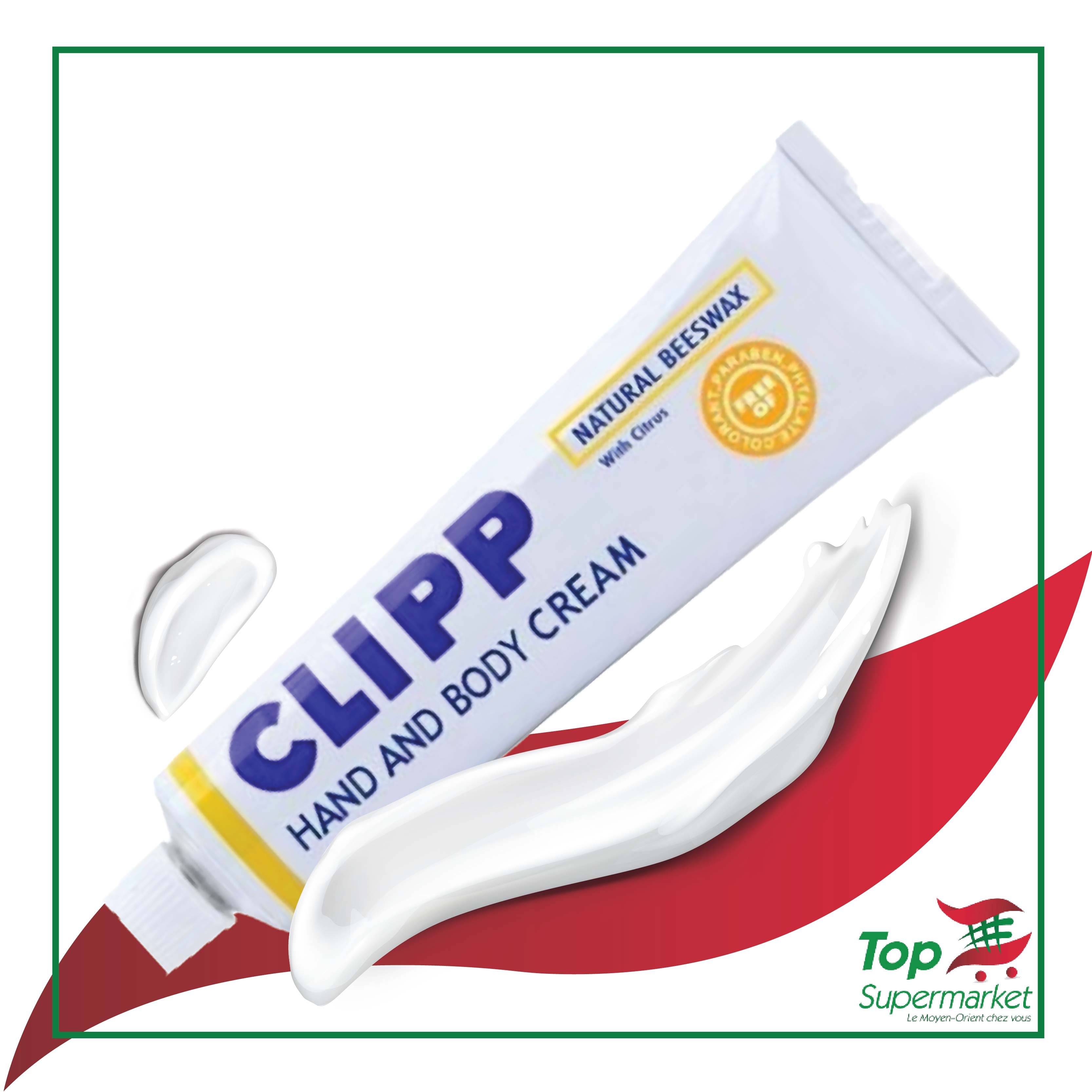 TOP SUPERMARKET ::.. - Clipp crème hydratante mains et corps 62gr