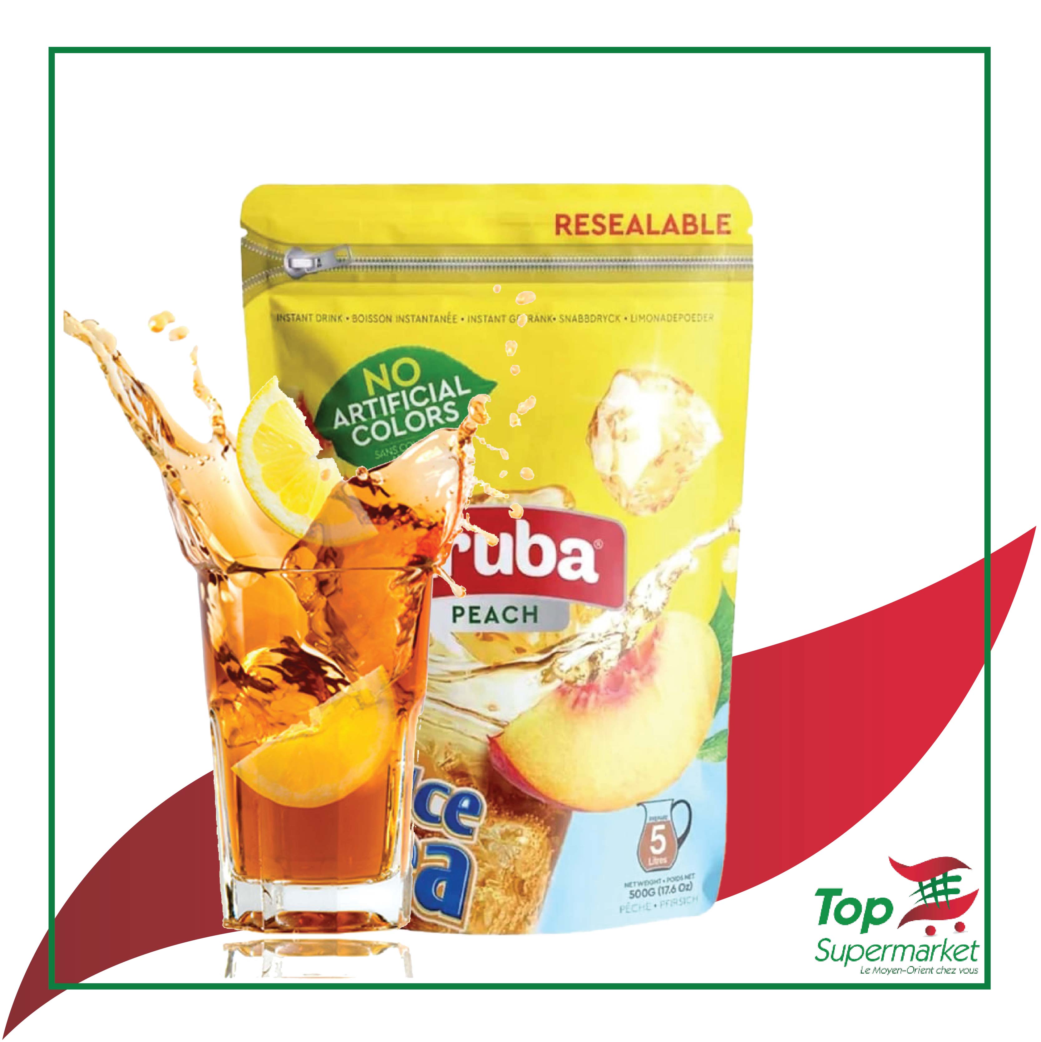 TOP SUPERMARKET ::.. - Aruba Ice-Tea Peach Powder Juice 500gr
