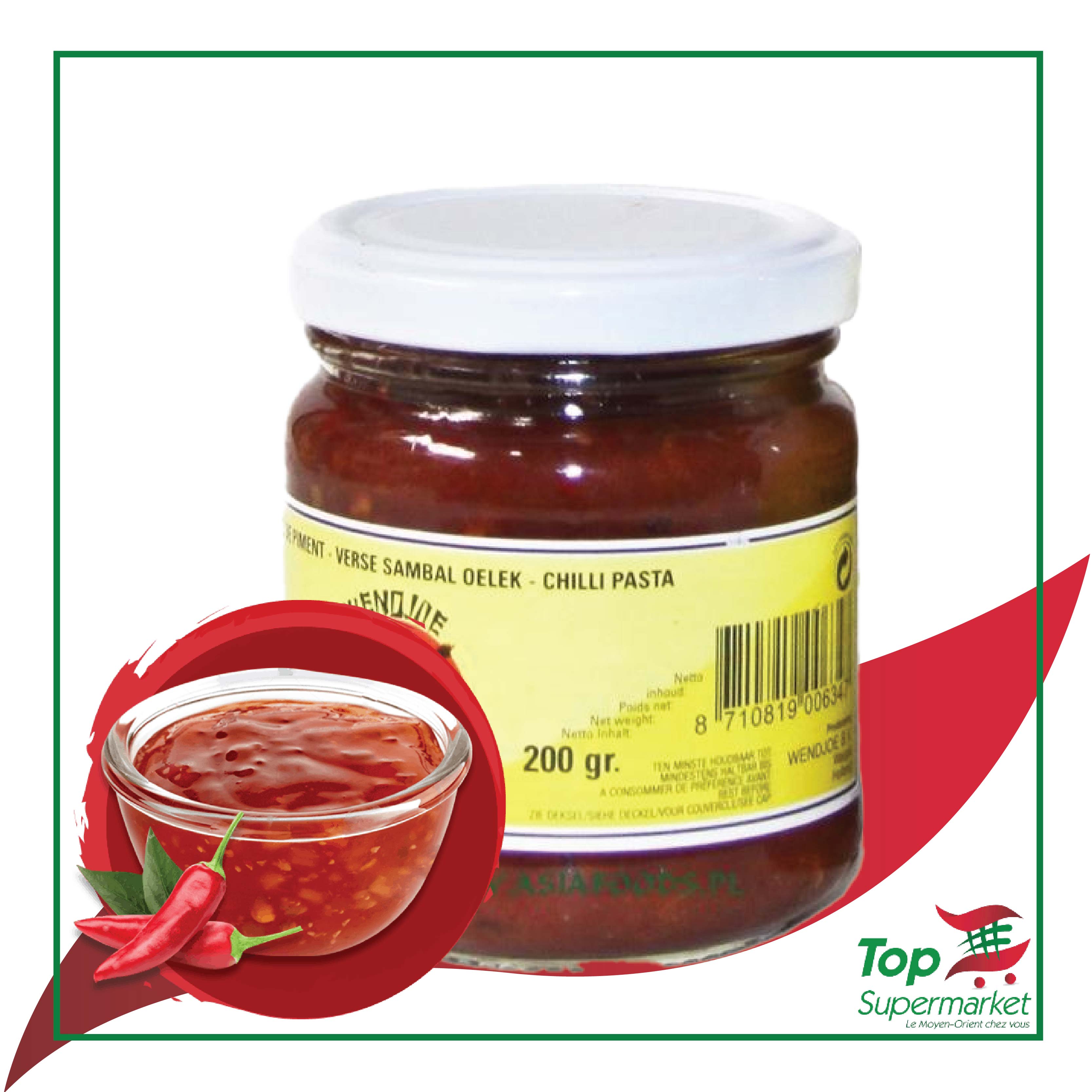 TOP SUPERMARKET ::.. - Wendjoe Sambal Oelek purée de piment 200gr