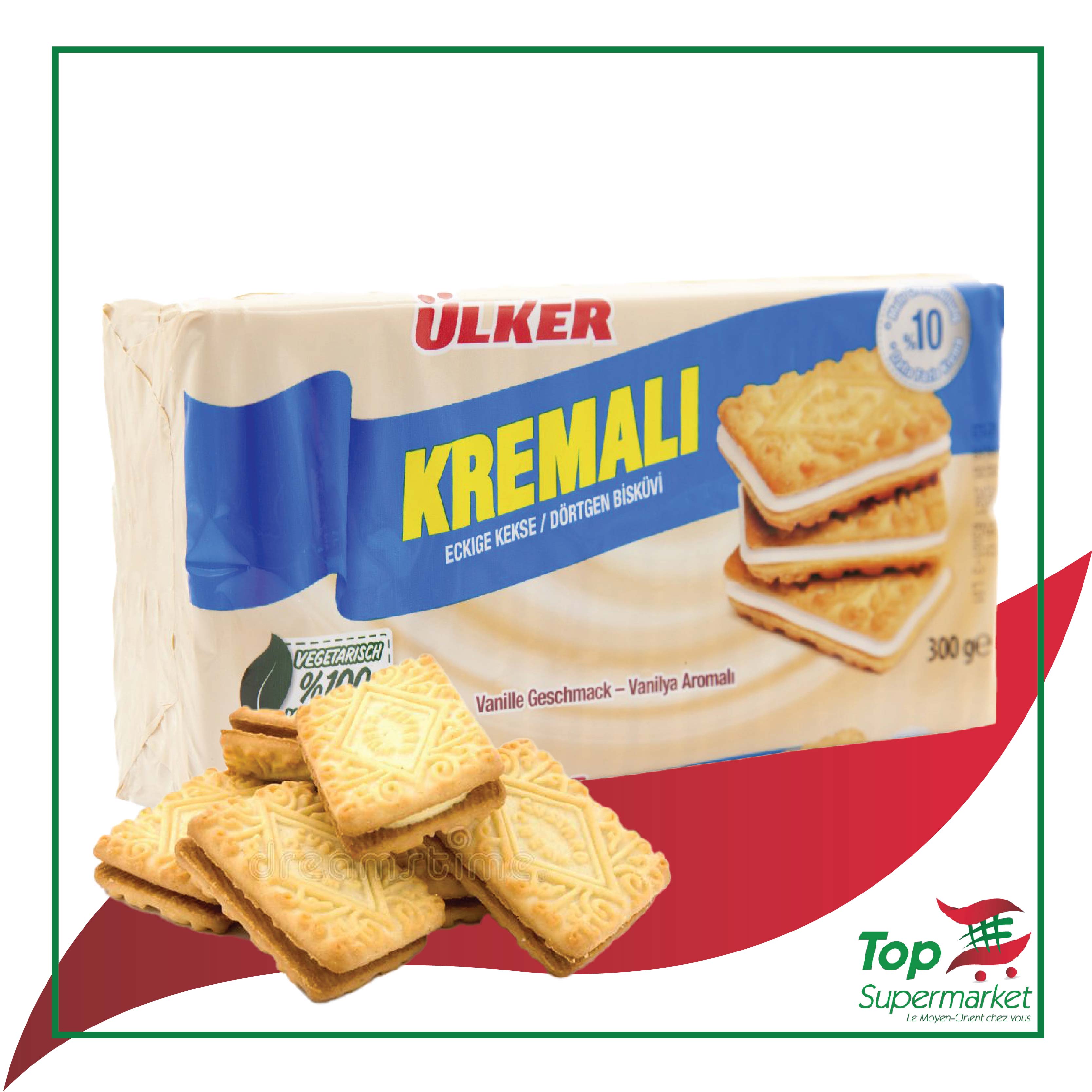 TOP SUPERMARKET ::.. - Ulker Biscuits Kremali à la vanille 300gr